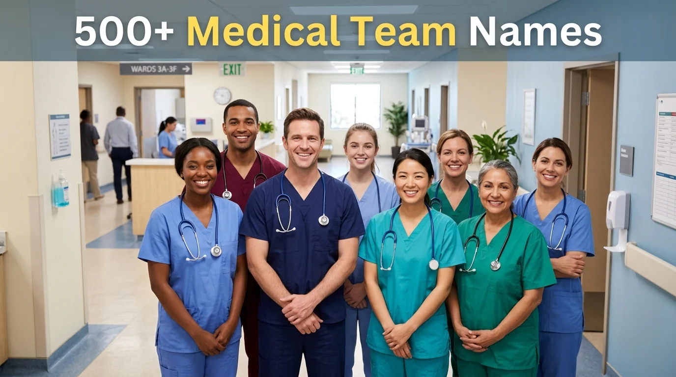 500+ Medical Team Names (Creative, Professional & Funny Healthcare Team ...