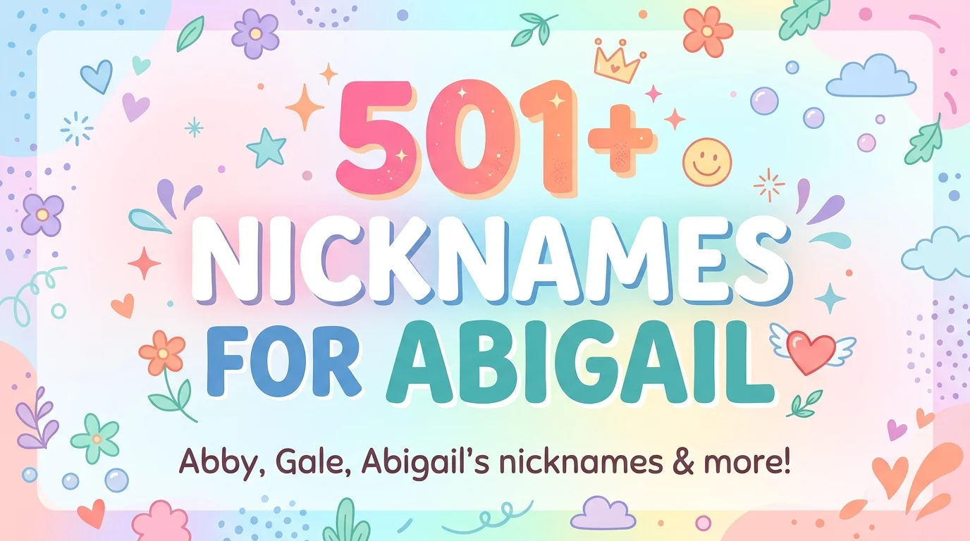 501+ Nicknames for Abigail (Cute, Funny, Cool & Unique Name Ideas)