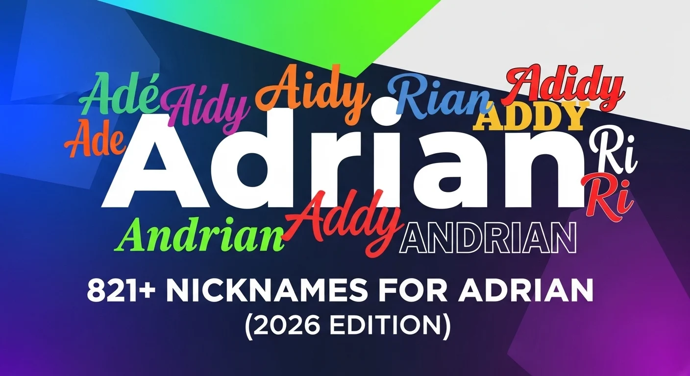 821+ Nicknames for Adrian (Cute, Cool, Unique & Trending Ideas for 2026)