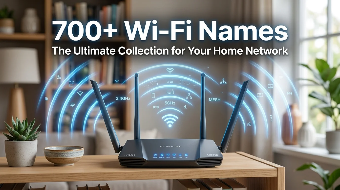 700+ Wi Fi Names (Funny, Clever & Unique Network Name Ideas)