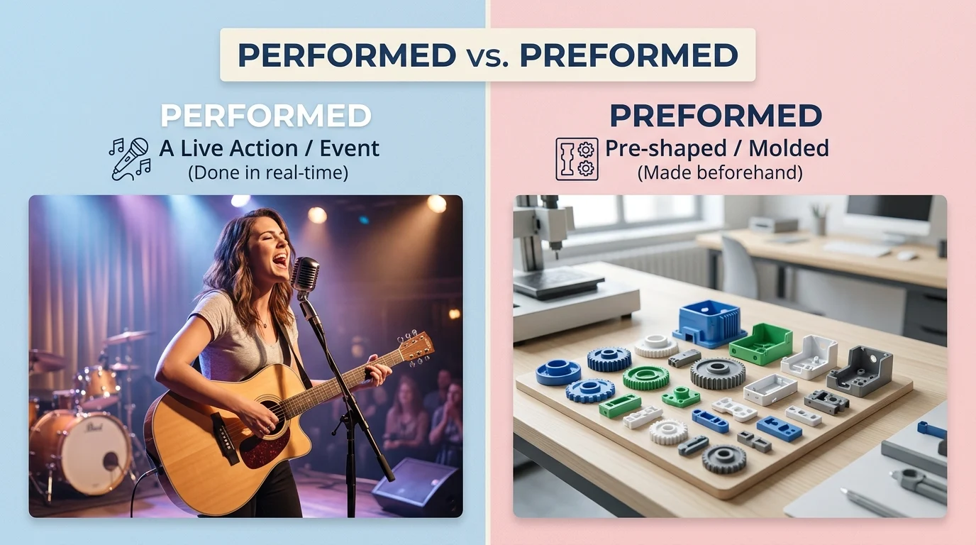 Performed vs Preformed: What’s the Difference, When to Use Each, and ...